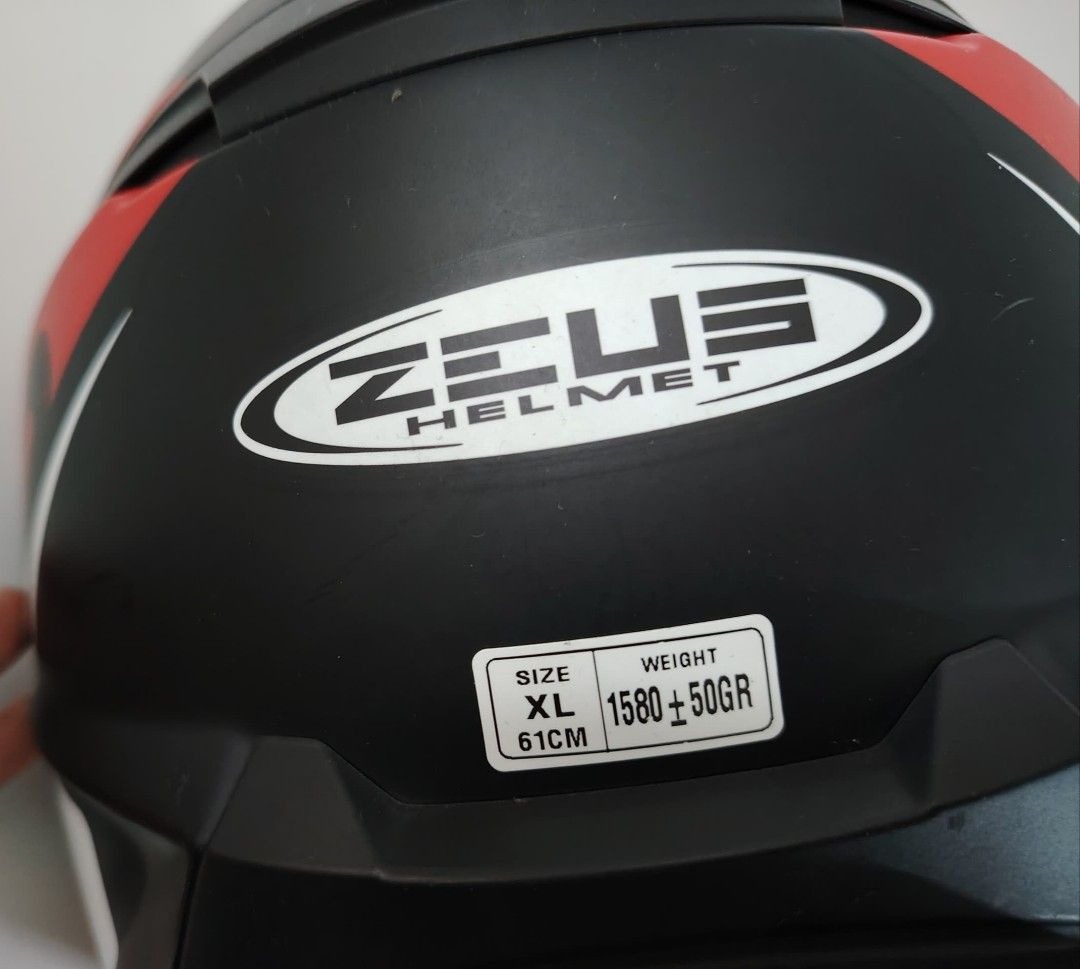 Helmet Zeus Full face touring, Motorbikes on Carousell