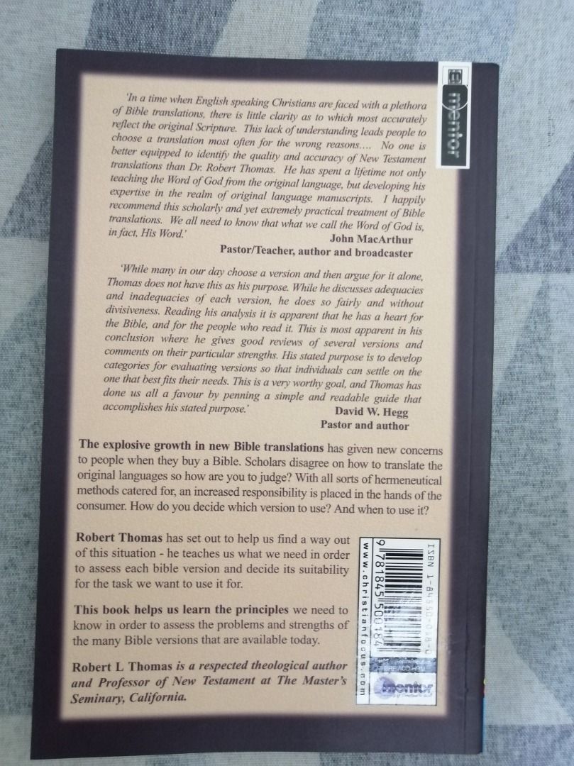 How to Choose A Bible Version: Revised Edition, Hobbies & Toys, Books ...