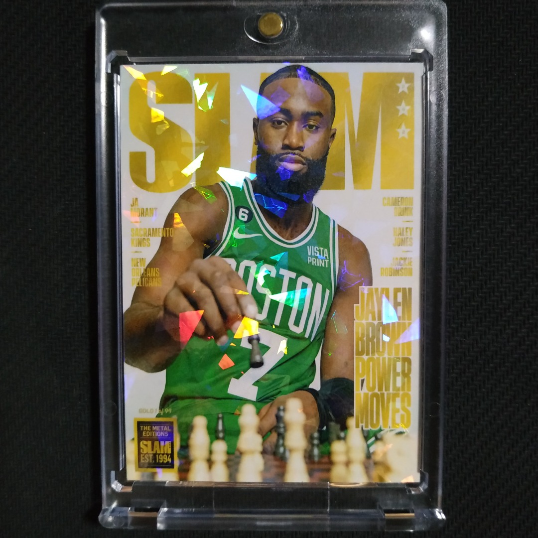 Jaylen Brown "Finals MVP" 2024 NBA Champion SLAM Cover NBA Card Cracked ...