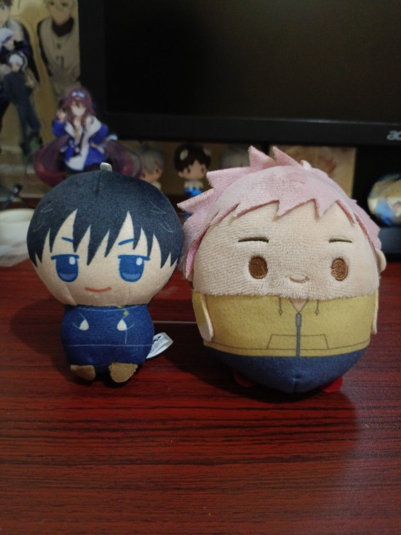Jujutsu Kaisen Fushiguro Megumi and Itadori Yuji Plush, Hobbies & Toys ...