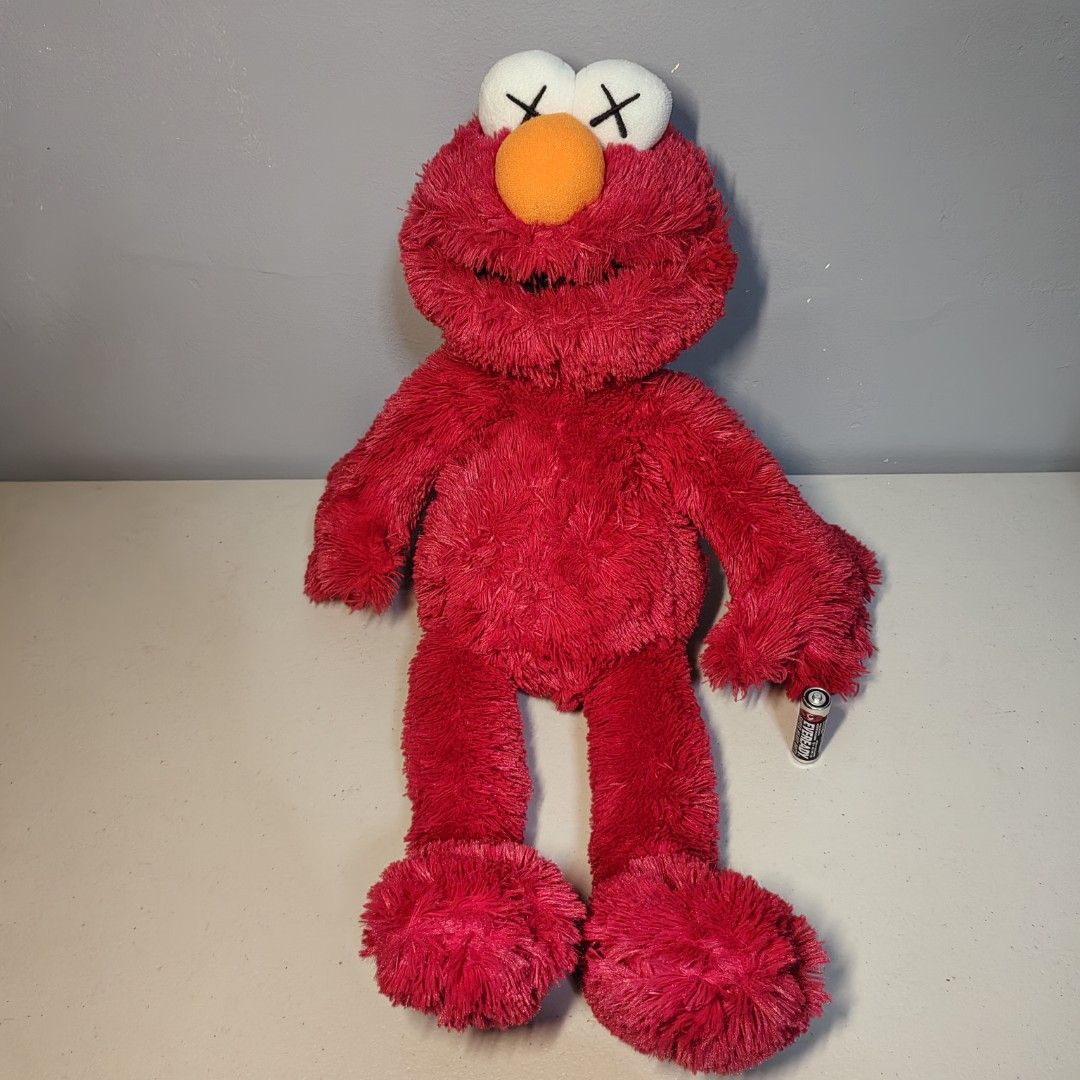 Kaws Elmo and Cookie Monster Sesame Street Plush Set, Hobbies & Toys ...
