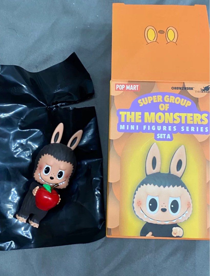 Labubu 紅蘋果 盲盒 apple zimomo popmart how2work blindbox, 興趣及遊戲, 玩具 & 遊戲類 ...
