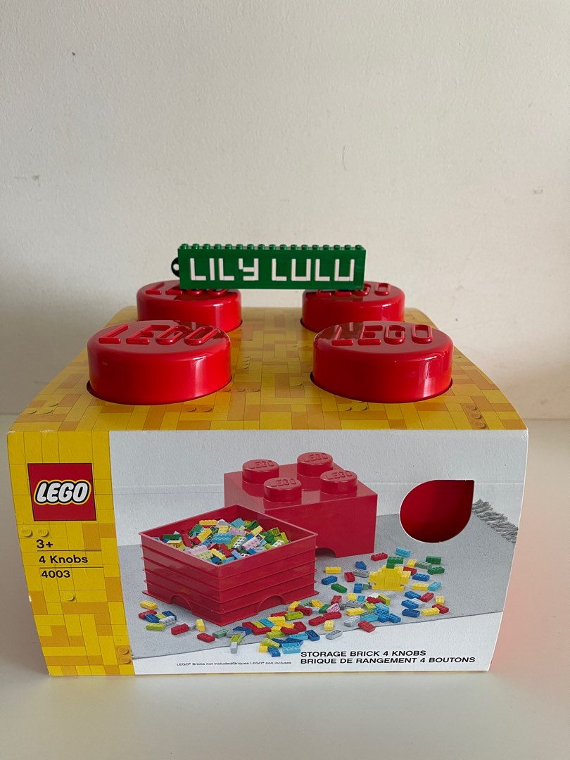 LEGO Storage Brick - 4 Knobs, Hobbies & Toys, Toys & Games on Carousell