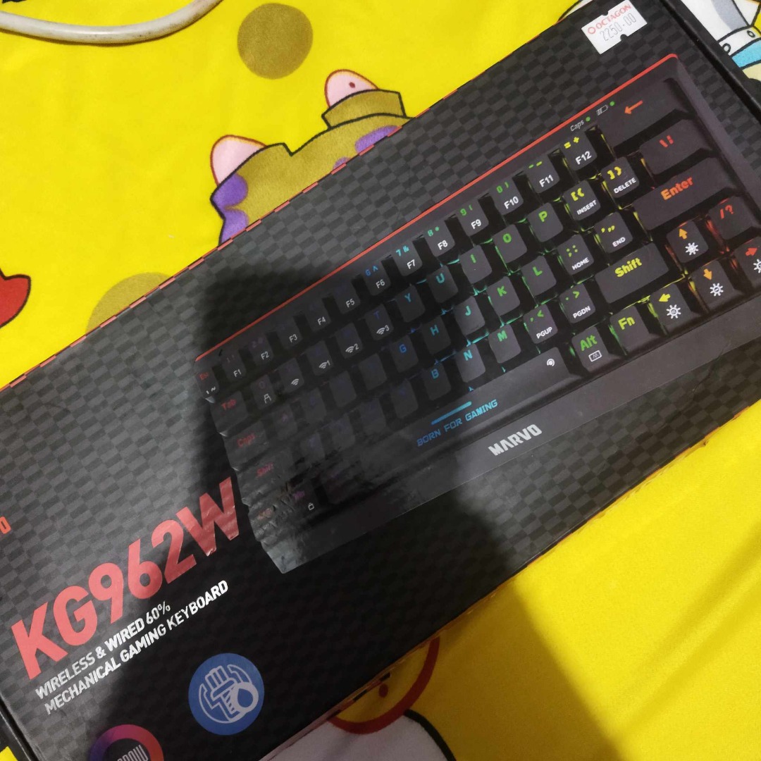 Marvo KG962W Wireless and Wired 60% Mechanical Gaming Keyboard ...
