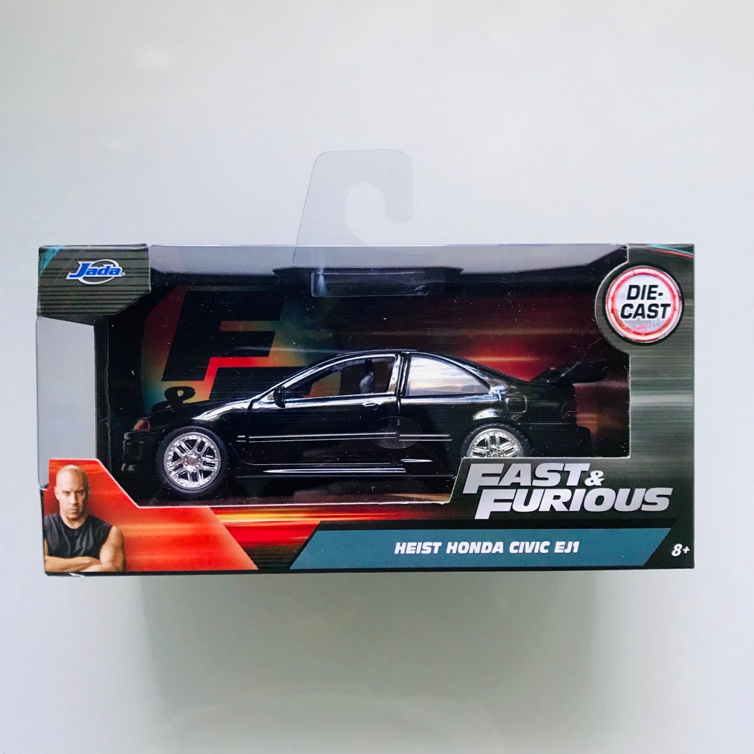 MISB Jada Toys Fast & Furious F&F Heist Honda Civic EJ1, 1:32 Scale ...