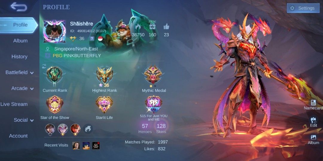 Mobile legend ac, Video Gaming, Video Games, Others on Carousell