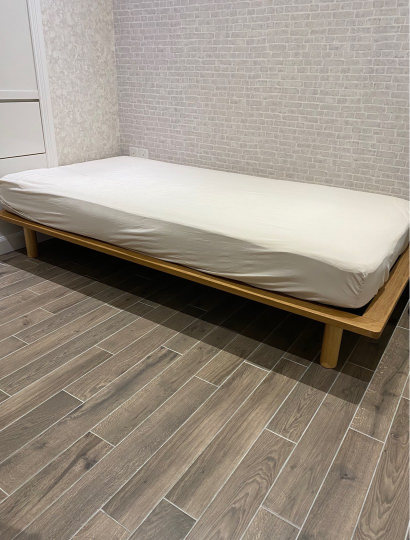 Muji single bed with mattress, Furniture & Home Living, Furniture, Bed ...