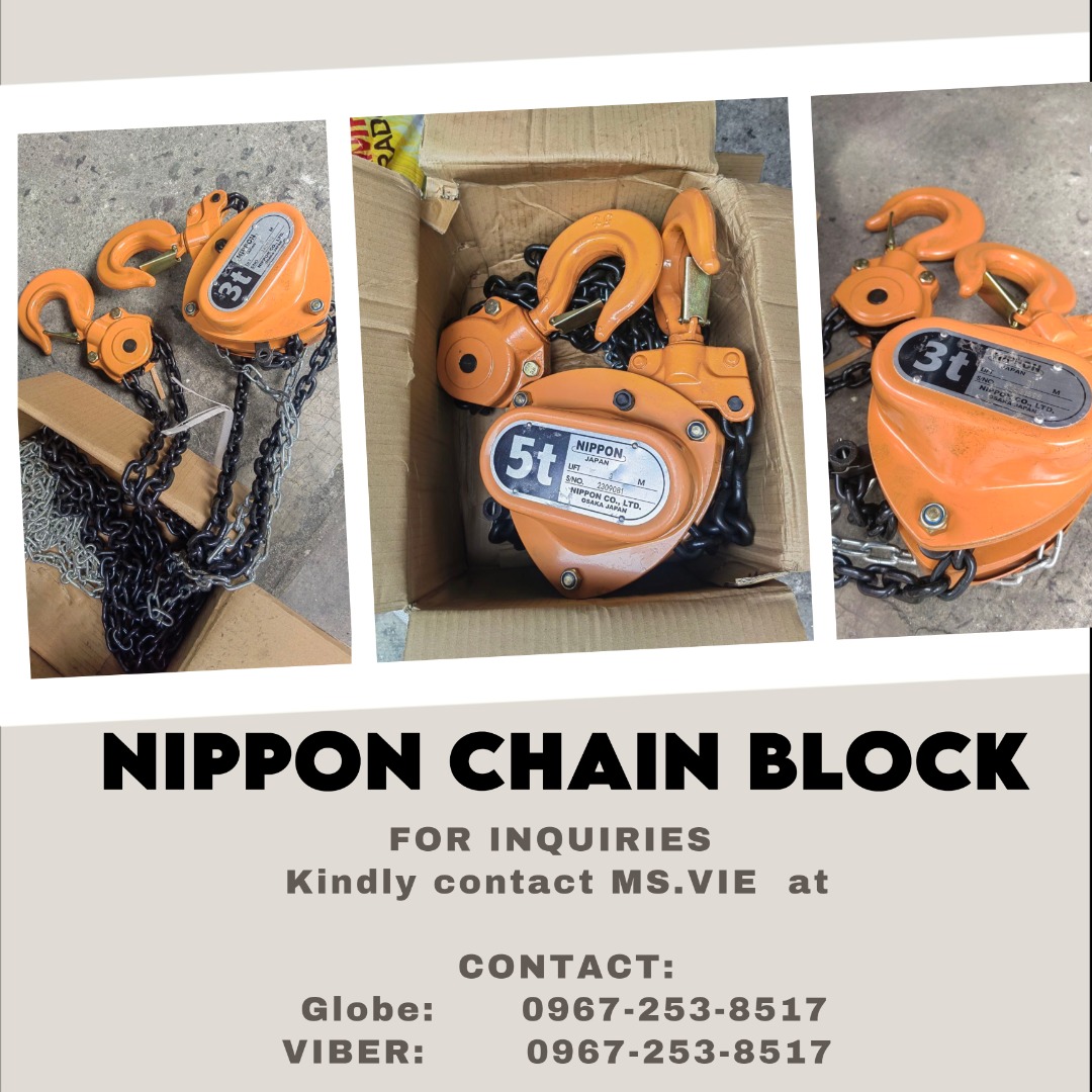 NIPPON CHAIN BLOCK, Commercial & Industrial, Industrial Equipment on ...