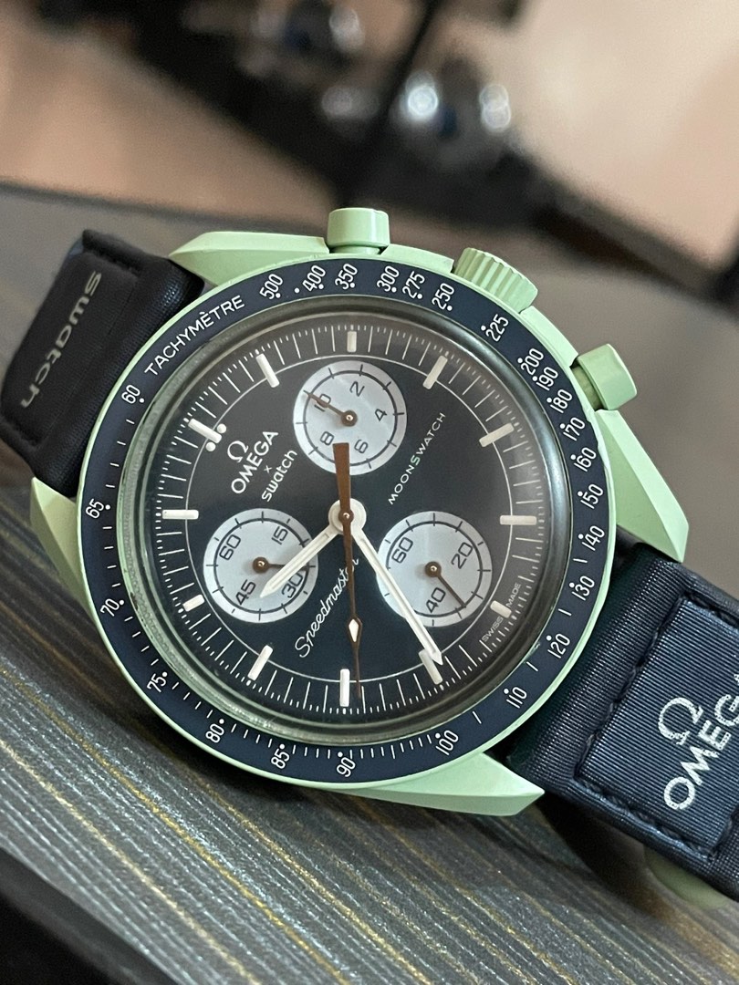Omega Swatch Earth Authentic, Luxury, Watches on Carousell