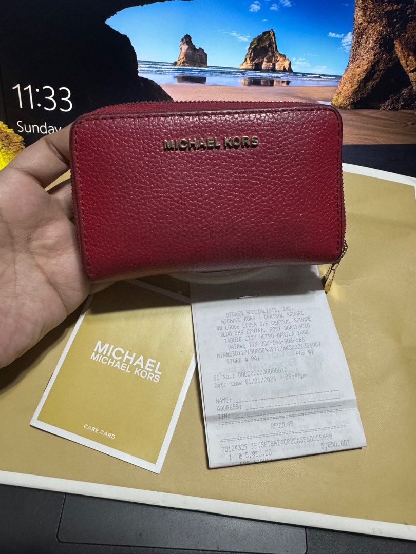 Original Michael Kors wallet complete with receipt, Women's Fashion ...