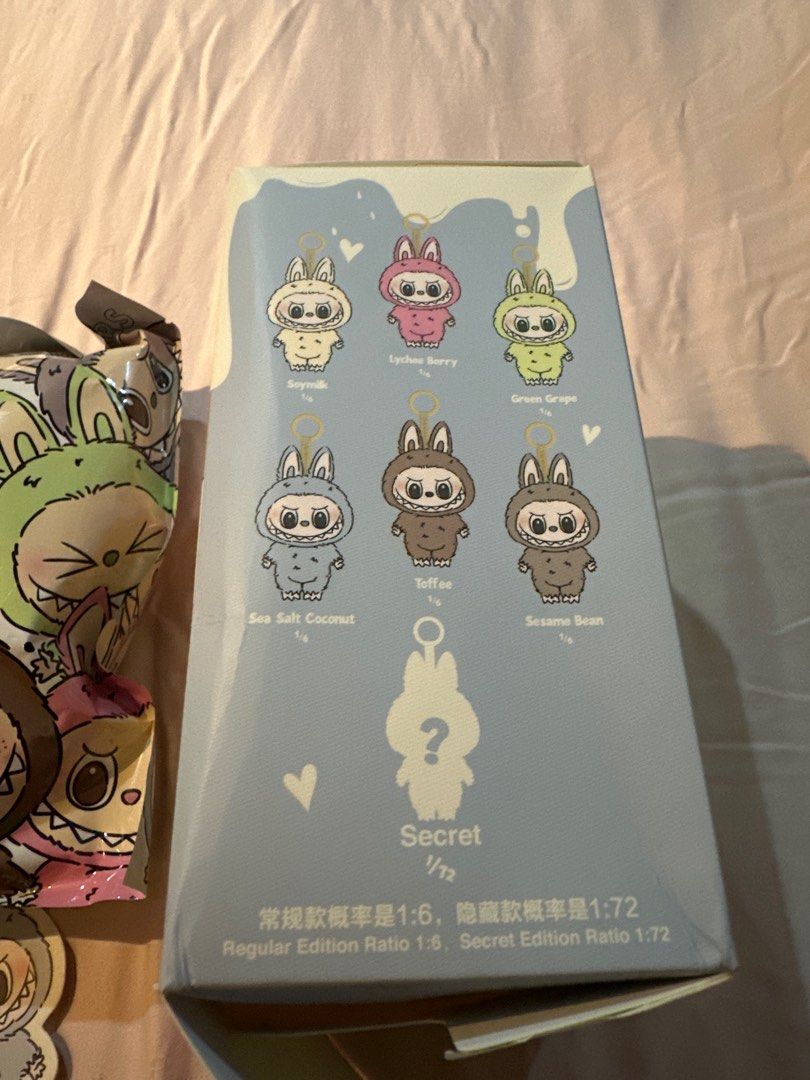 original seal pop mart labubu macaron exciting the monsters sea salt ...