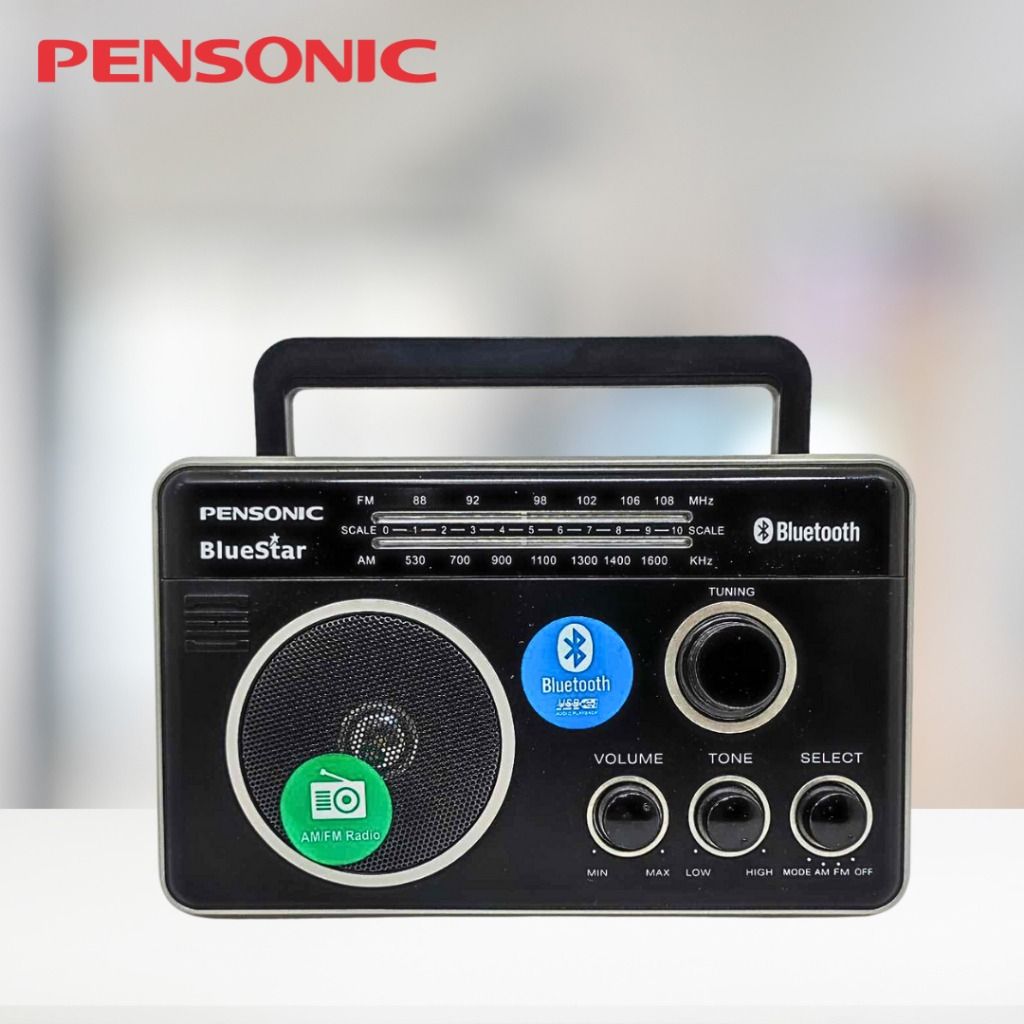PENSONIC Blue Star All in One Radio Speaker With Bluetooth/USB/Tf Card ...