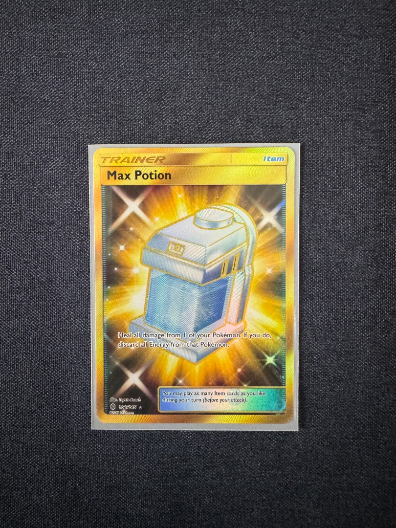 Pokemon Card TCG - Max Potion Secret Rare - 164/145 Sun & Moon ...