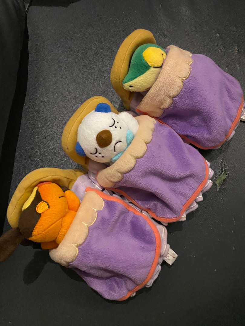 (SALE) RARE Sleeping Set: Tepig Oshawott Snivy Pokemon Center Sleeping ...