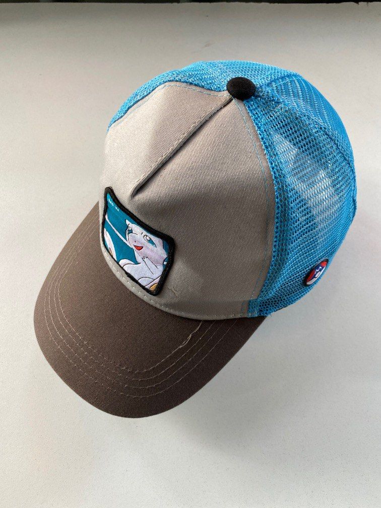 Pokemon Mew Trucker Grey Blue Cap, Men's Fashion, Watches & Accessories ...