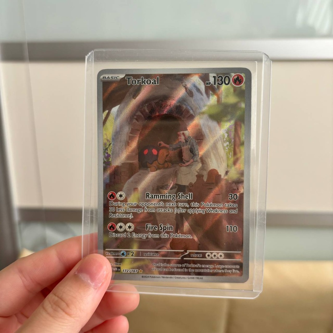 pokemon tcg: sv06 twilight masquerade torkoal 172/167 illustration rare ...