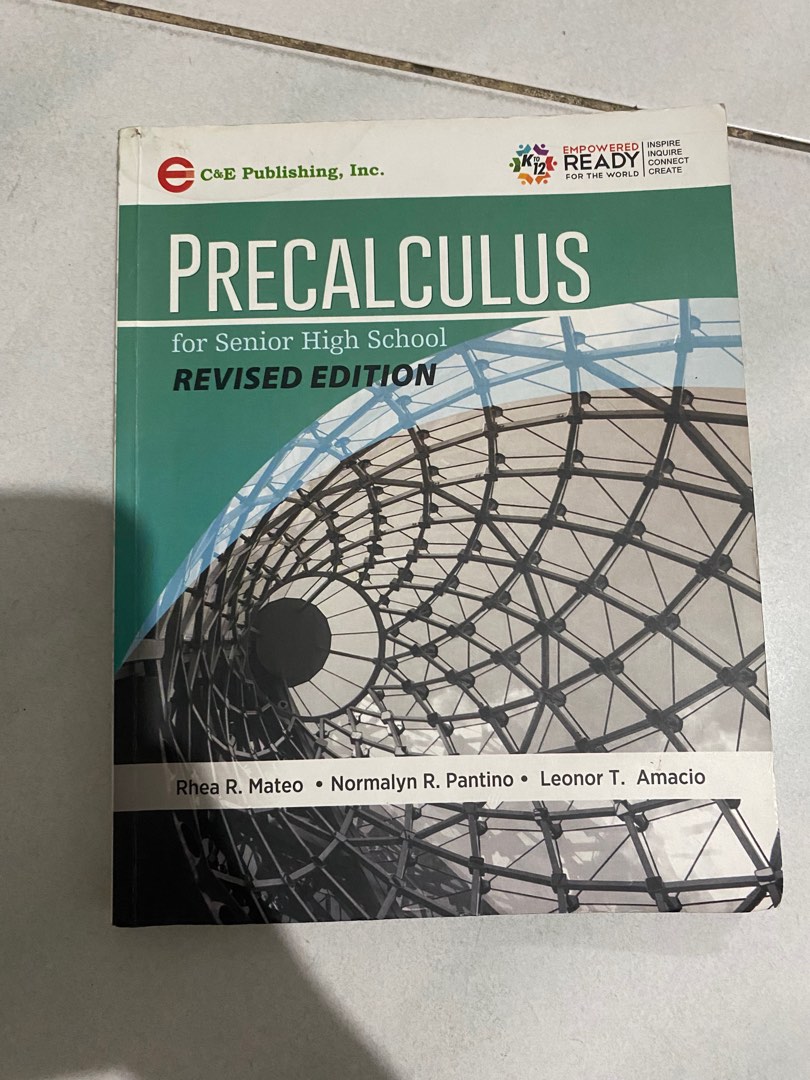 Precalculus Book Grade 11 Senior High School SHA, Hobbies & Toys, Books ...