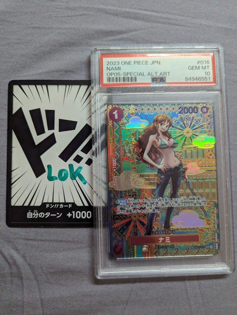Psa 10 Sp Nami OP05 One Piece Tcg, Hobbies & Toys, Toys & Games on Carousell