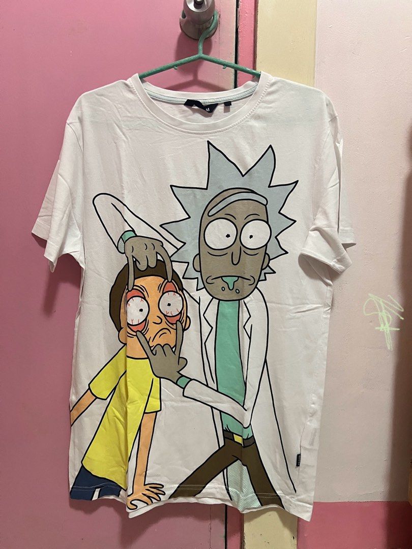 Rick & Morty White Shirt, Men's Fashion, Tops & Sets, Tshirts & Polo ...
