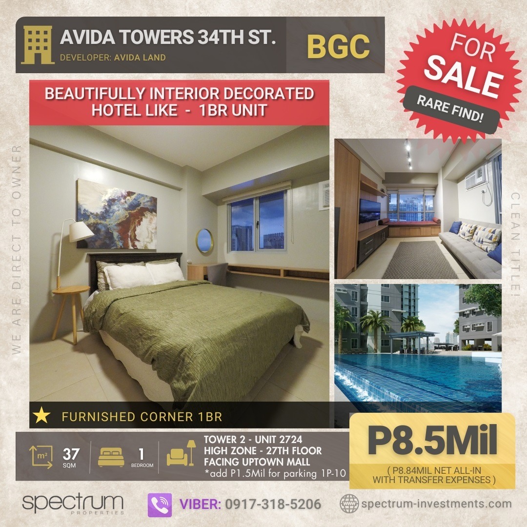 Rush Sale! Rare Find! Beautifully Interior Decorated Hotel Like 1BR ...