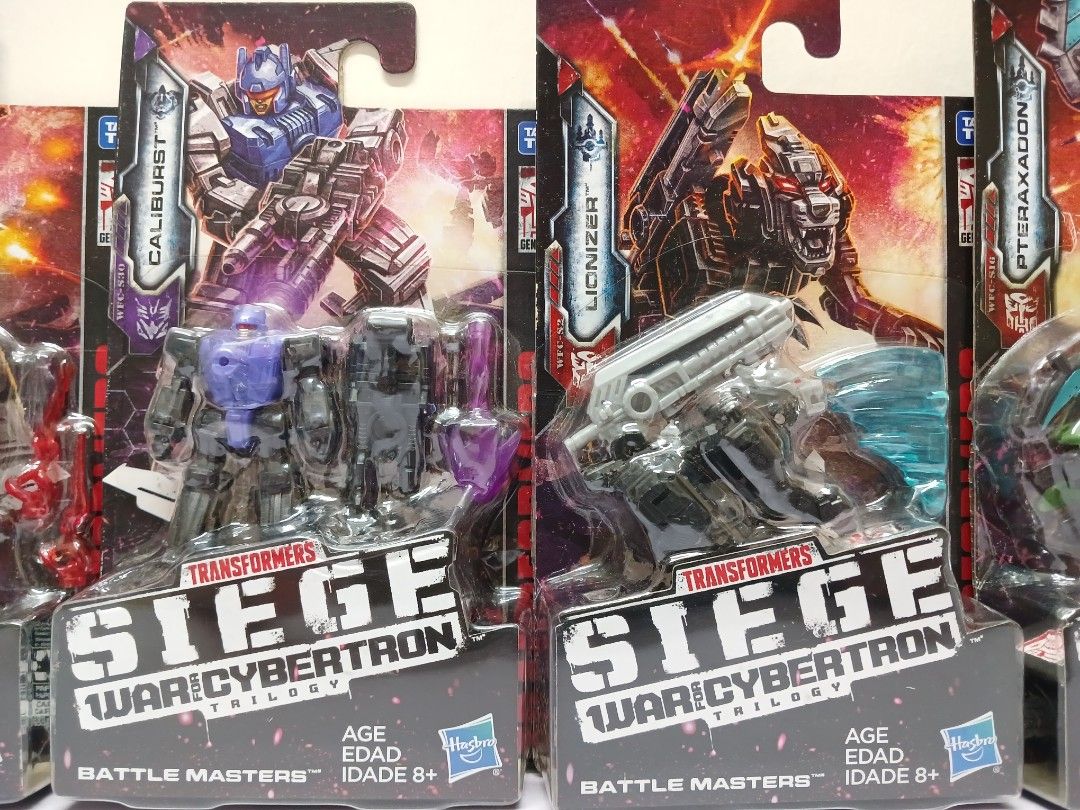 (SET OF 7) TRANSFORMERS SIEGE BATTLE MASTERS BATTLEMASTERS MISB ...