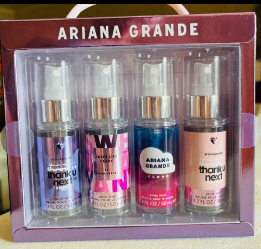 SET-ARIANA GRANDE BODY MIST, Beauty & Personal Care, Fragrance & Deodorants on Carousell