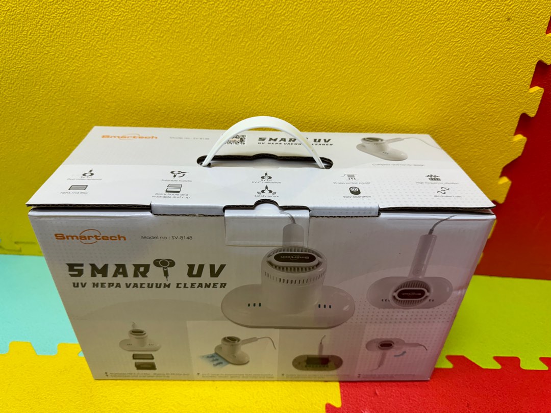 Smartech -“Smart UV” UV HEPA 除蟎吸塵機 - uv hepa vacuum cleaner, 家庭電器, 吸塵機 ＆ 家居清潔電器 - Carousell