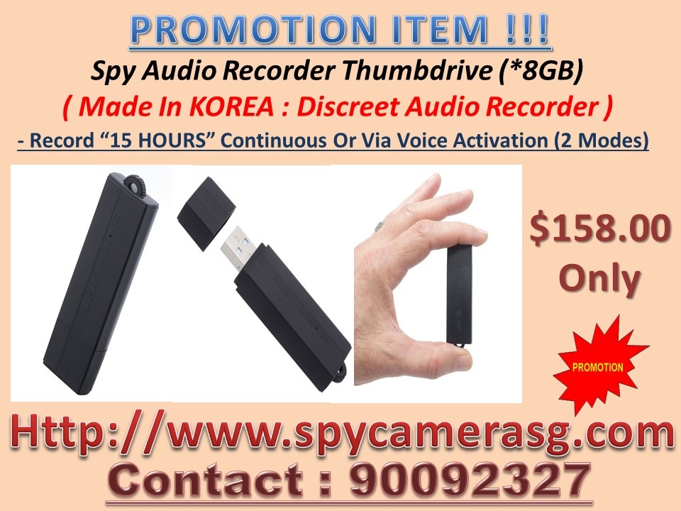 Spy Recorder Audio USB Korea Made, Audio, Voice Recorders on Carousell