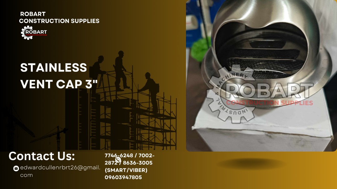 ss vent cap 3", Commercial & Industrial, Construction & Building ...