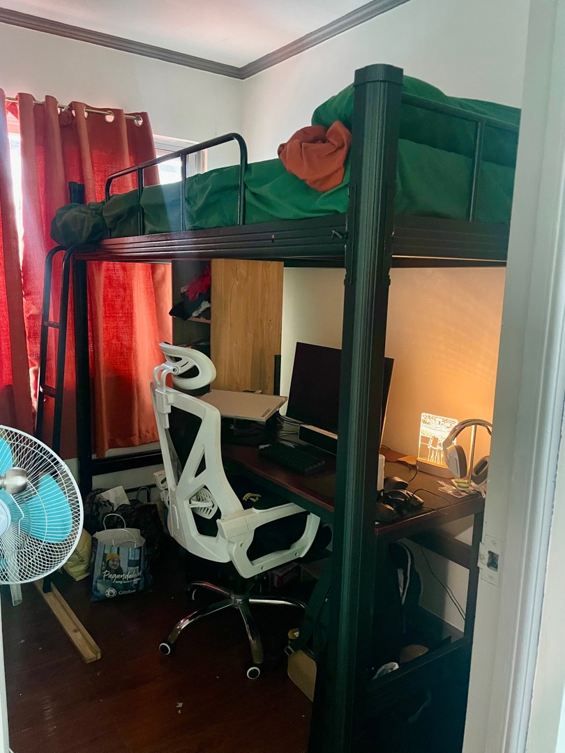 Steel Frame Loft Bed (Almost Brand New), Furniture & Home Living ...