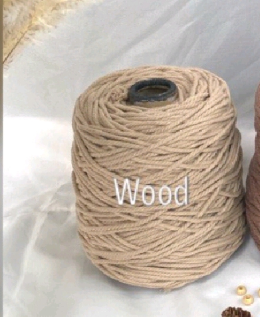 Tali macrame wood 3mm 1kg, Desain & Kerajinan Tangan, Alat & Bahan ...