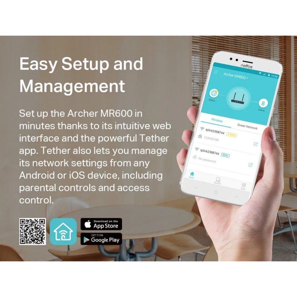 TP-Link Archer MR500 4G+ Cat6 AC1200 Wireless Dual Band Gigabit WiFi ...