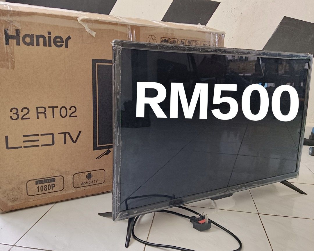 Tv Hanier 32inci beli dulu RM6++, TV & Home Appliances, TV ...