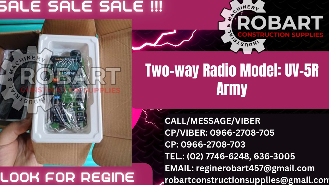Two-way Radio Model: UV-5R Army, Commercial & Industrial, Construction ...