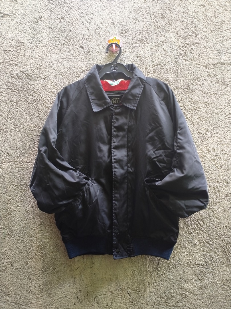 Vintage Japanese Black Work Bomber Jacket, Men's Fashion, Coats ...