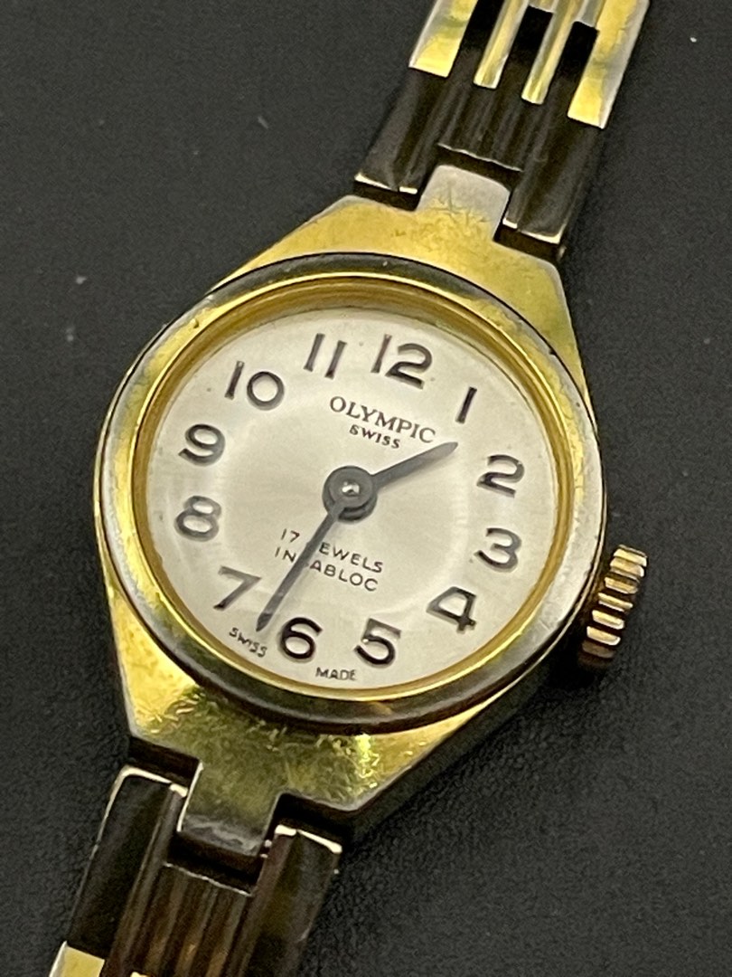 Vintage Olympic Swiss watch, 男裝, 手錶及配件, 手錶 - Carousell