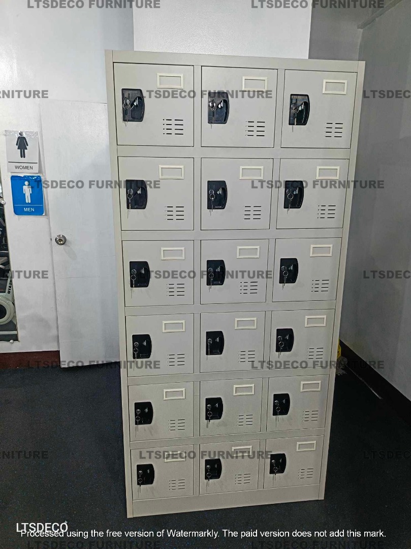 18 DOOR STEEL LOCKER OFFICE PARTITION | OFFICE PARTITION | OFFICE ...