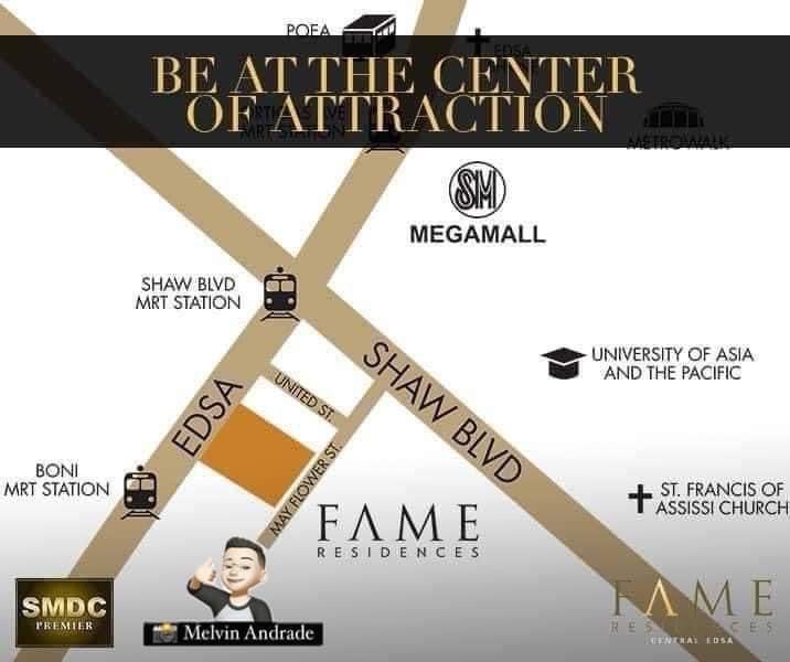 1BR Condo SMDC Fame Residences Tower 2 Mandaluyong City, Property, For ...