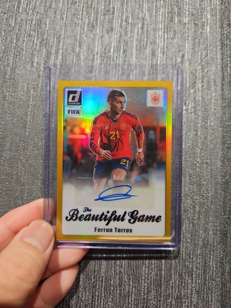 2023-2024 Panini Donruss Ferran Torres Spain The Beautiful Game Gold 9/ ...