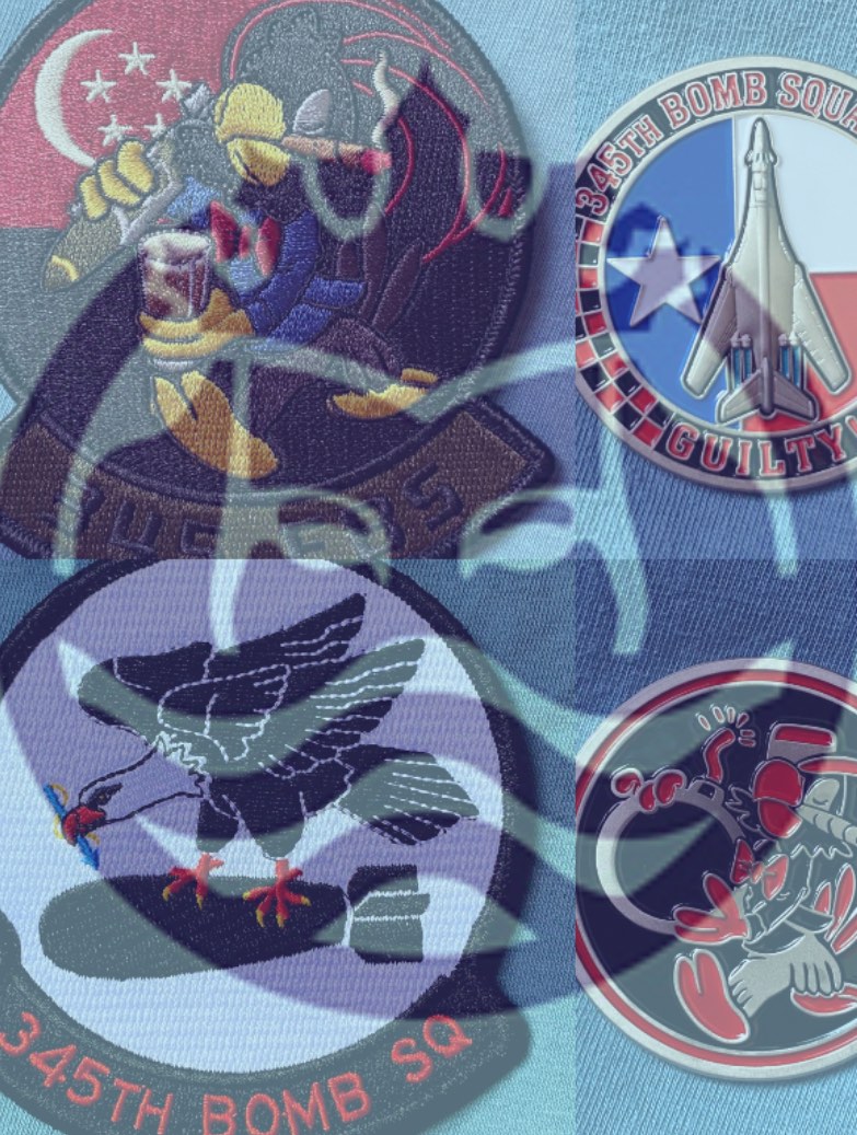 patches & coin - 2024 - usaf 345 expeditionary bomb squadron singapore ...