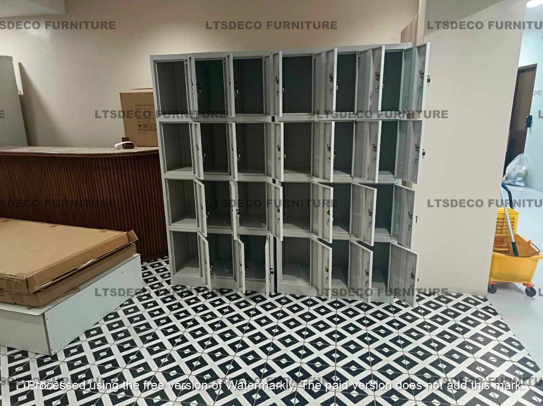 24 DOOR STEEL LOCKER OFFICE PARTITION | OFFICE PARTITION | OFFICE ...