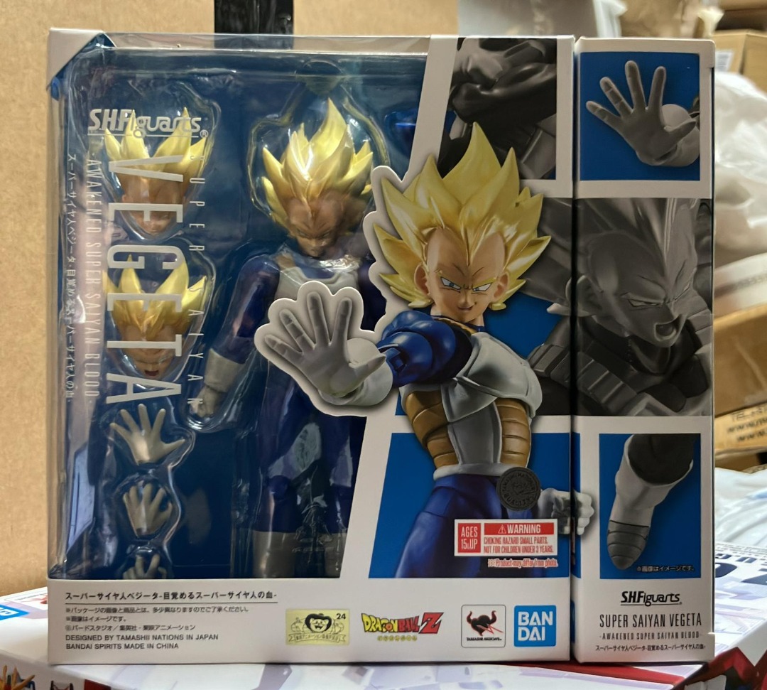 全新日版 - SHF 龍珠Z 龍珠超 超級撒亞人 比達 覺醒超級撒亞人之血 (再版) / S.H.Figuarts DRAGON BALL Z SUPER SAIYAN VEGETA ...