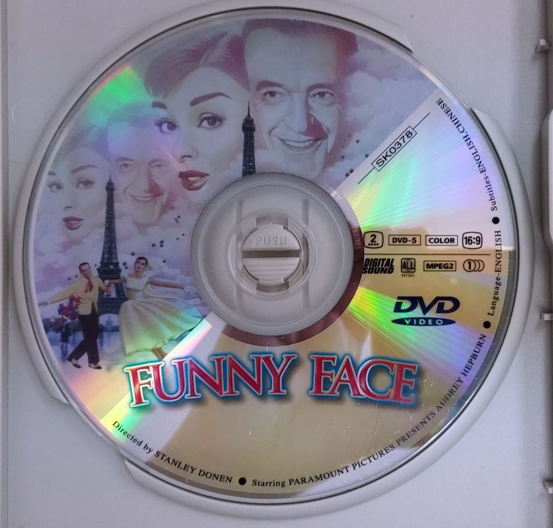 中古 DVD 甜姐兒 Fuuny Face 柯德莉夏萍 Audrey Hepburn 中 / 英文字幕 電影 Movie, 興趣及遊戲, 音樂 ...