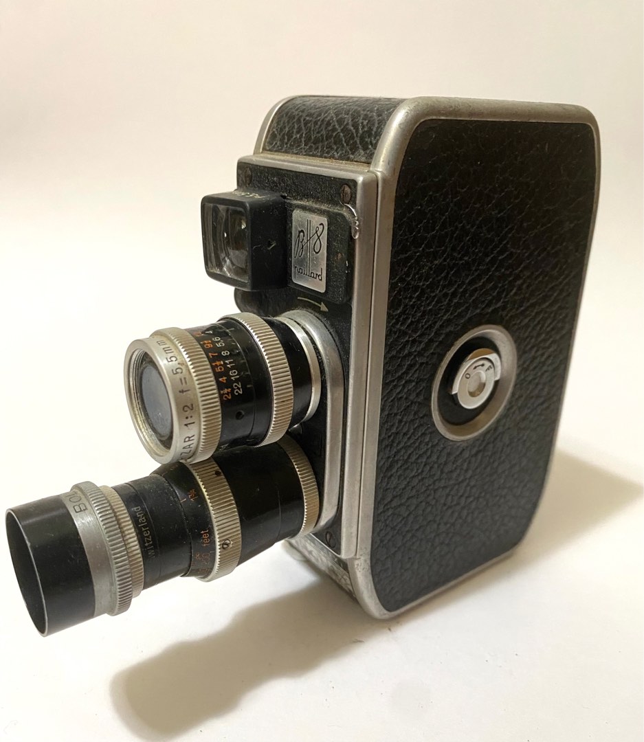 Vintage Swiss Bolex 8mm Movie Camera, 攝影器材, 攝錄機 - Carousell
