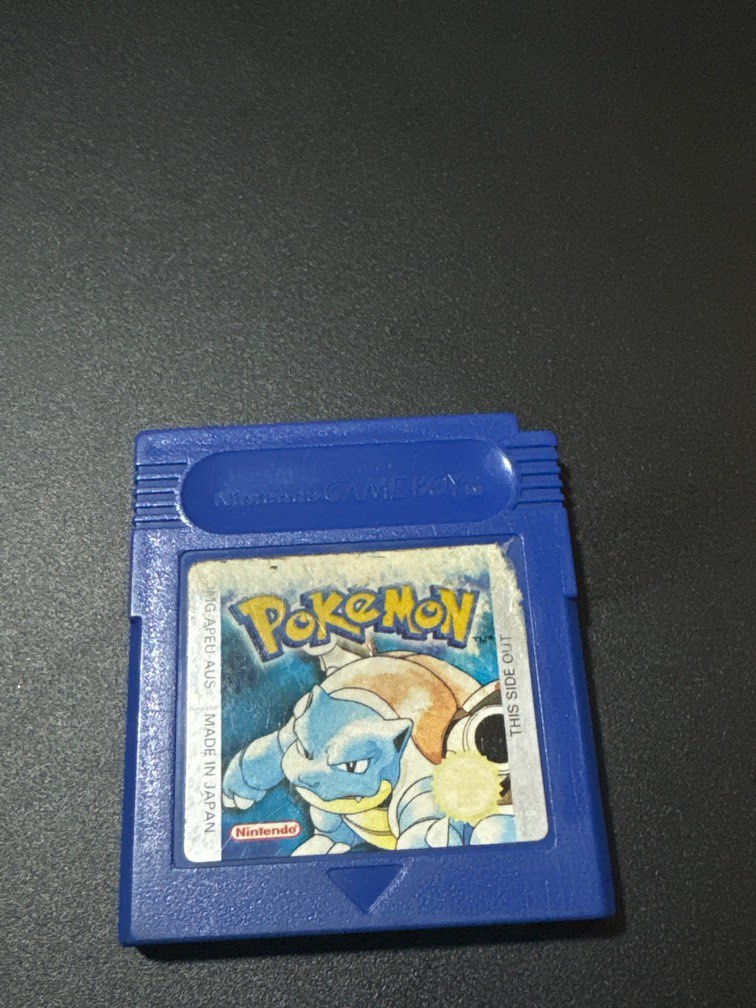 Authentic Pokemon Blue cartridge, Hobbies & Toys, Toys & Games on Carousell