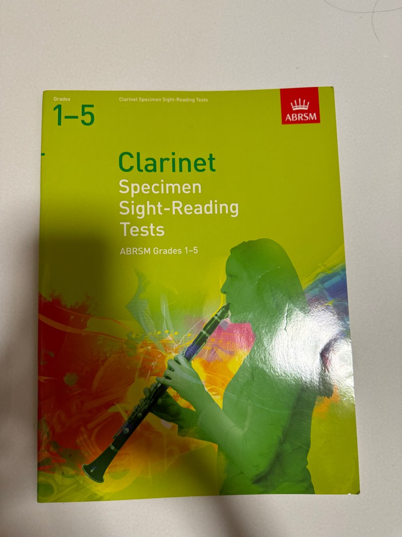 Clarinet單簧管 specimen sight-reading tests grade1-5, 興趣及遊戲, 音樂、樂器 & 配件 ...