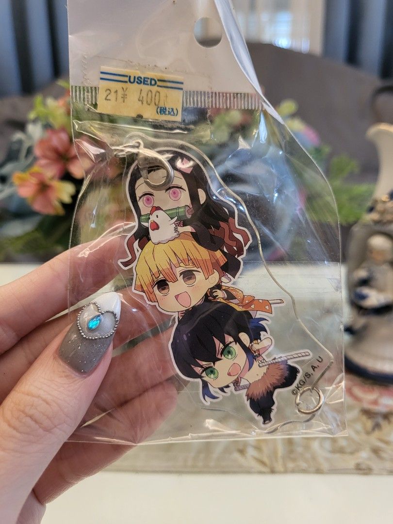 Demon Slayer Nezuko × Zenitsu × Inosuke Acrylic Keychain, Hobbies ...