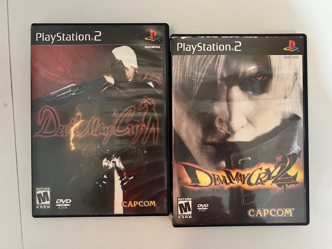 Devil May Cry 1 and 2 PS2 Set, Video Gaming, Video Games, PlayStation ...