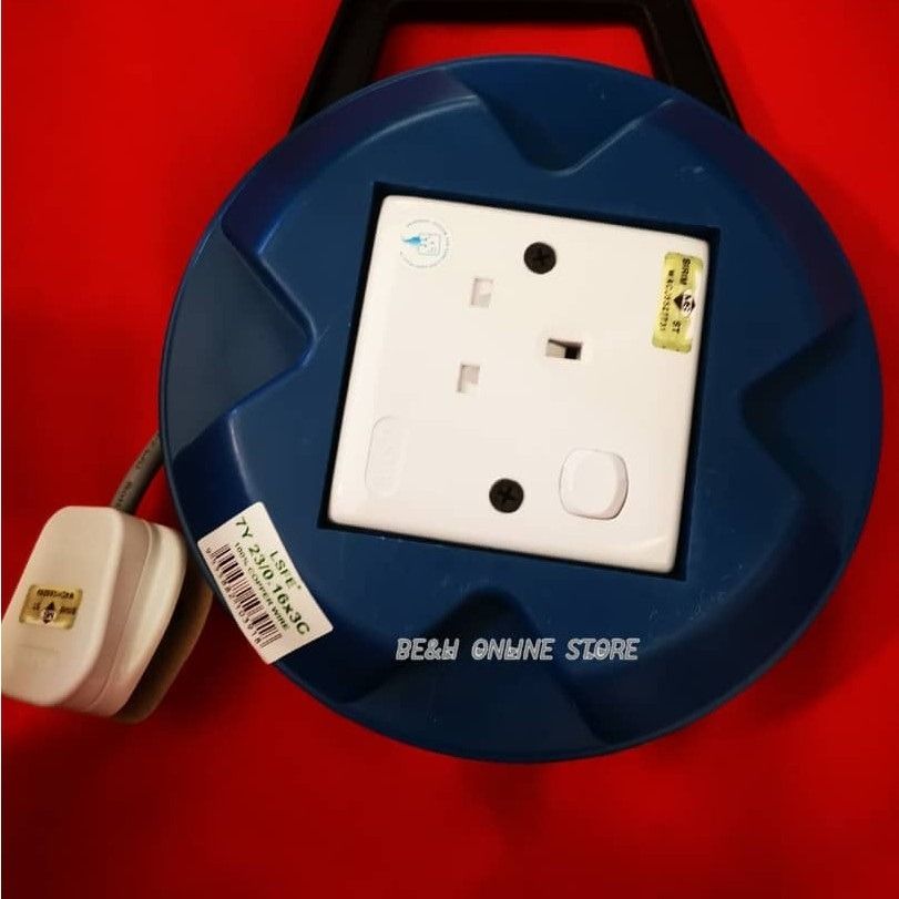 Extension Round Wire Box Trailing Socket Cable Reel Roller Adapter ...