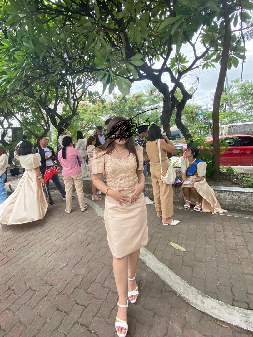 FILIPINIANA- (Fitted with padded bra) For graduation event, Women's ...